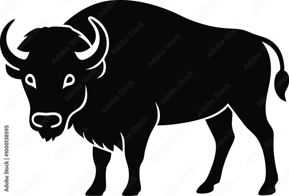 American bison Icon with Transparent Background - Versatile Clip art ...