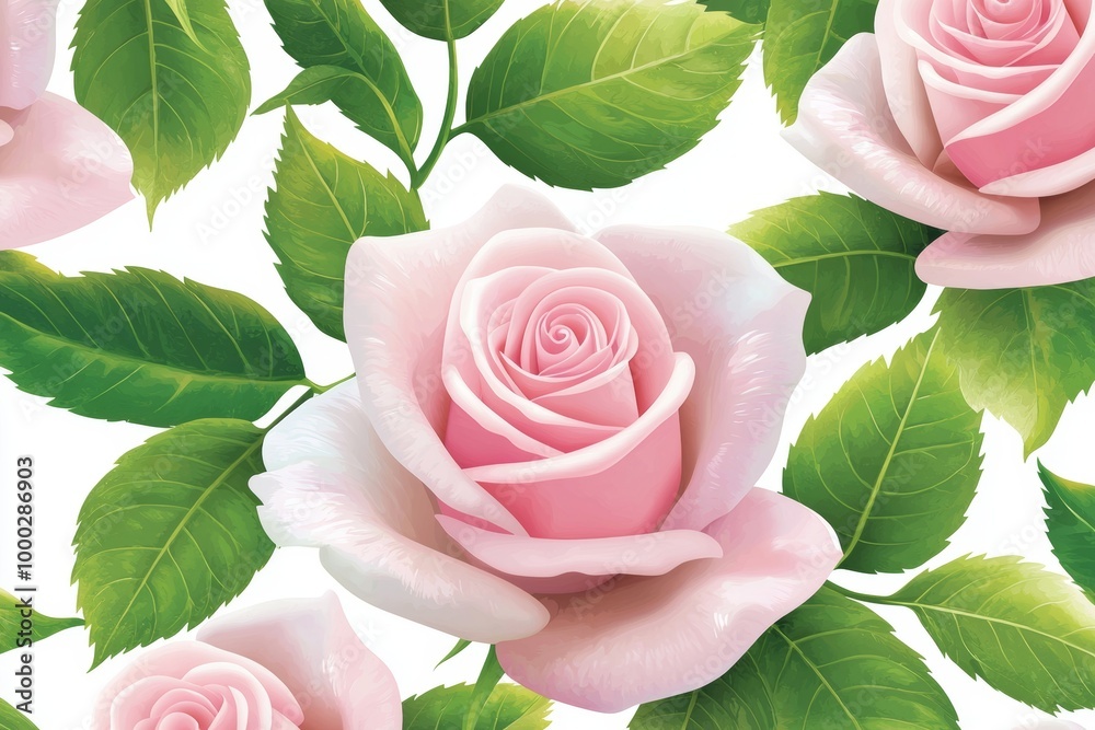 Allover multi motif flowers ornament seamless pattern with watercolor ...