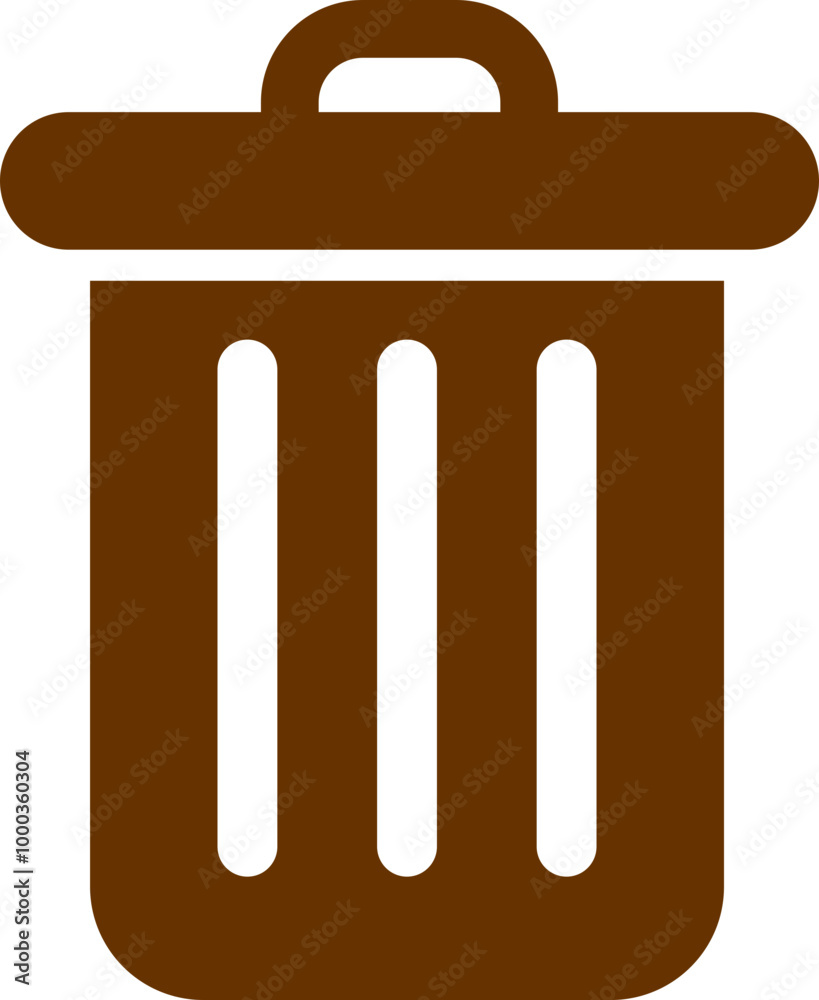 Trash bin Garbage icon in flat. vector for apps or web trash dustbin ...