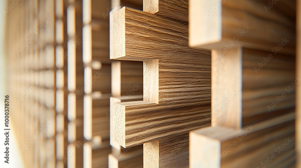 Wall made of wooden panels. Vertical wooden slats for facade cladding ...