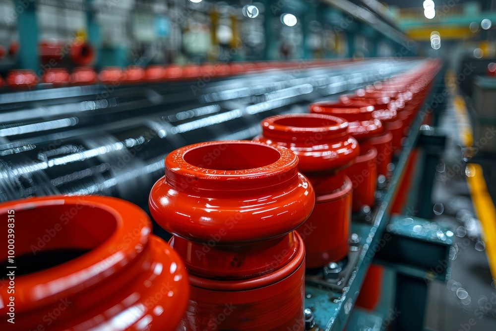 Overview of pipe manufacturing inside the production process of rubber ...