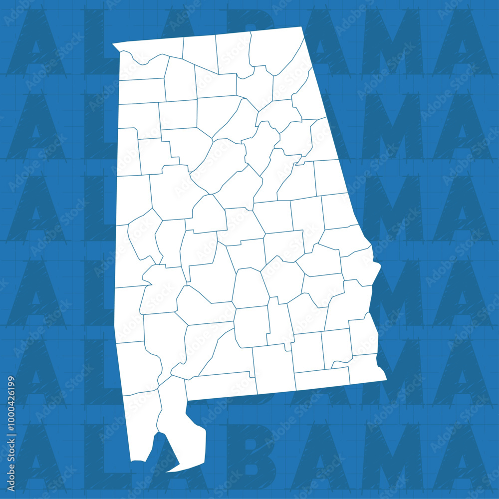 Vector de Stock Complete map of all neighborhoods and regions in ...