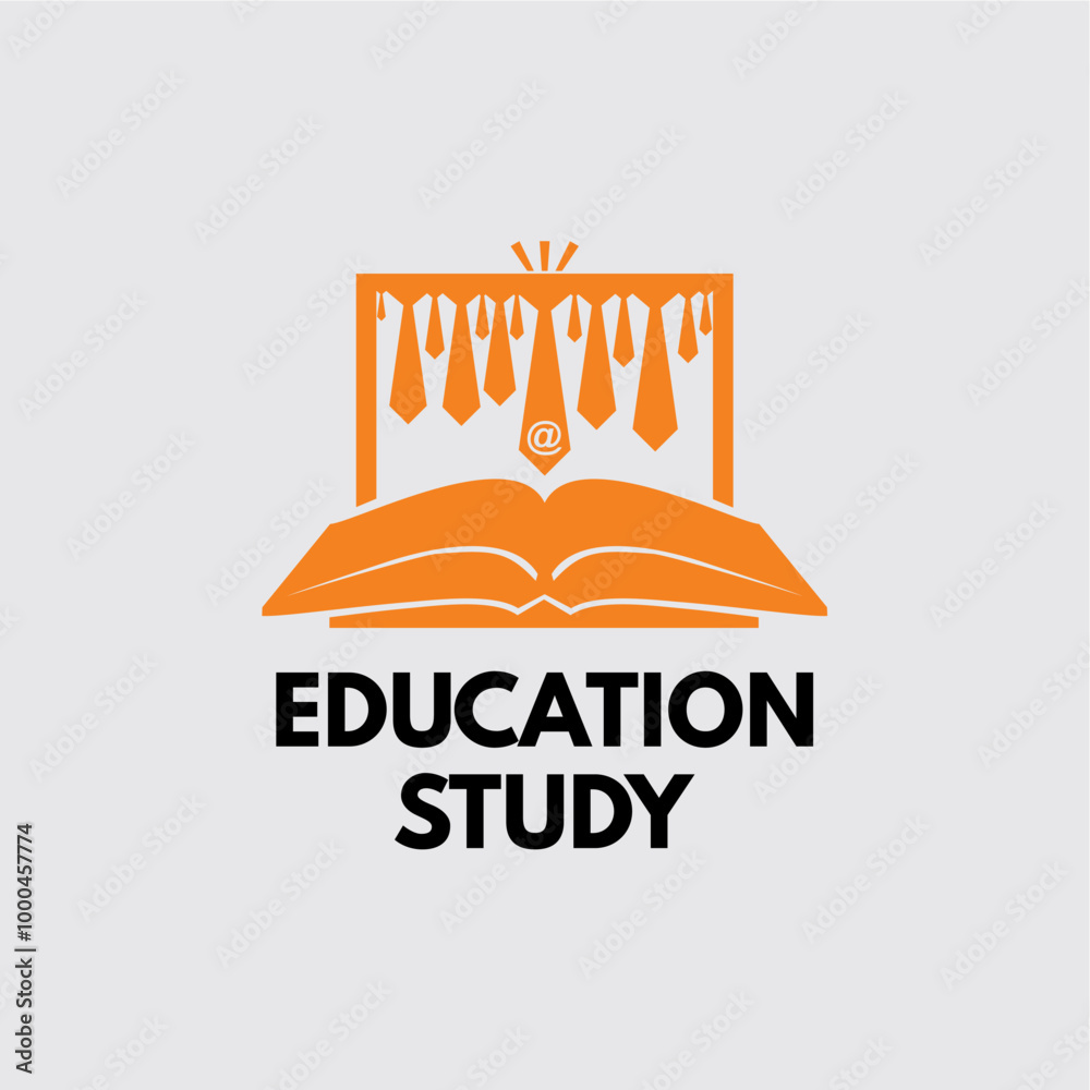 Education study book education logo design vector royalty free business ...