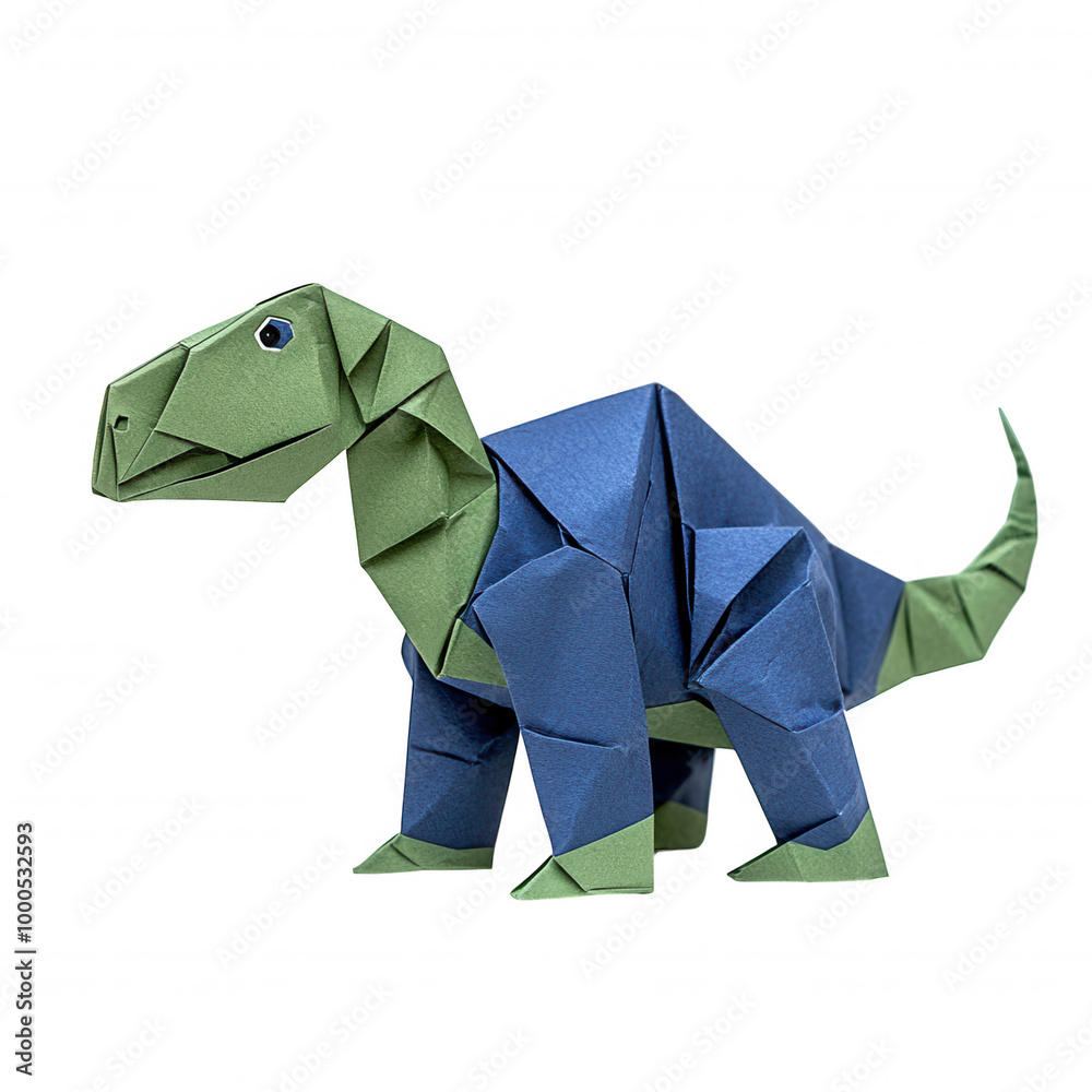 3D Paper Art Model of a Velociraptor Dinosaur in Upright Stance with ...