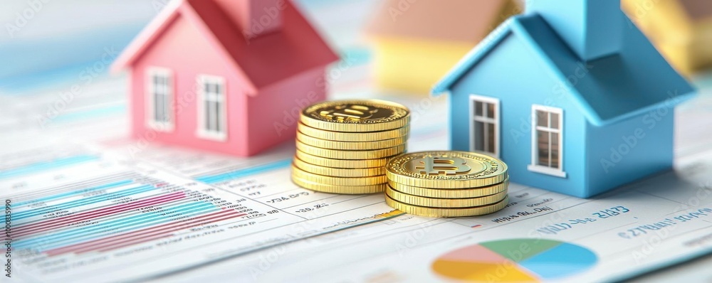 Policy makers addressing national debt in recession, financial charts ...