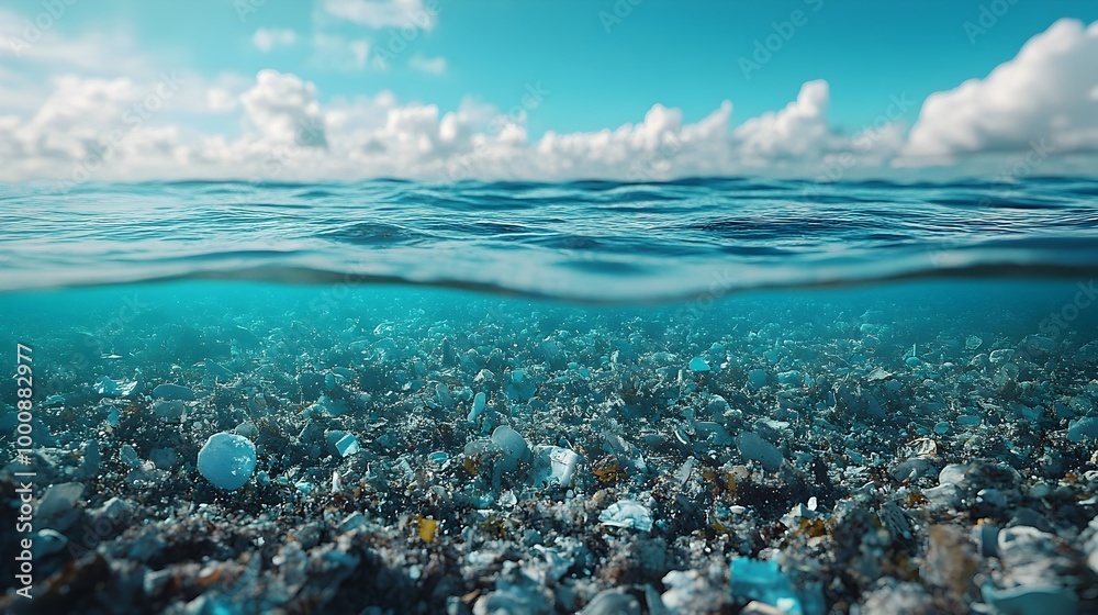 Microplastic Pollution in the Ocean with Digital Overlays of Plastic ...