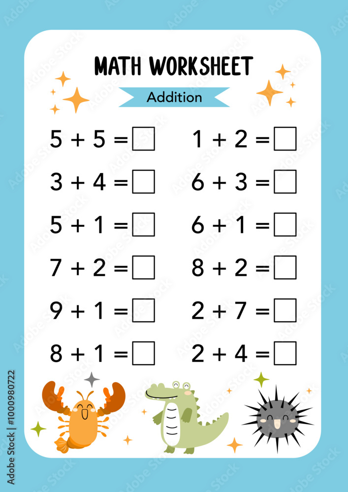 Math Worksheet educational how many activities for children. Learning ...