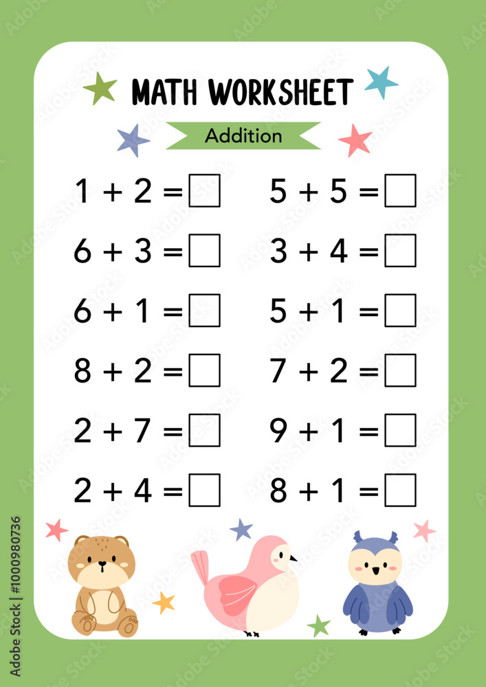Math Worksheet educational how many activities for children. Learning ...