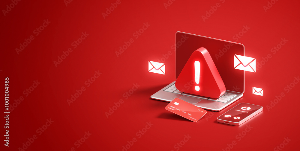 Scam fraud security warning crime internet technology phishing online ...