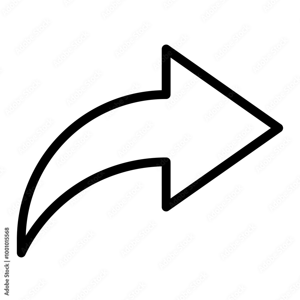 Arrow line png icon sticker, minimal design on transparent background ...