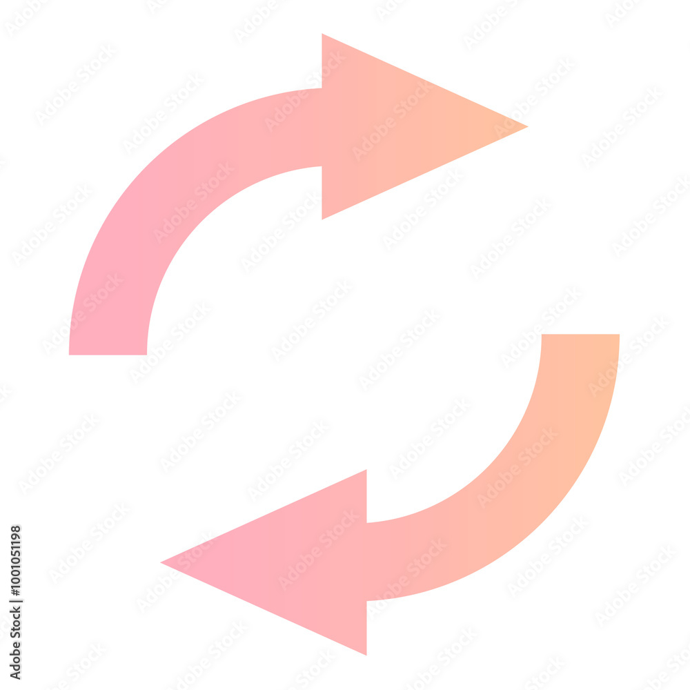 Arrow png sticker, roundabout traffic road direction sign in pink ...