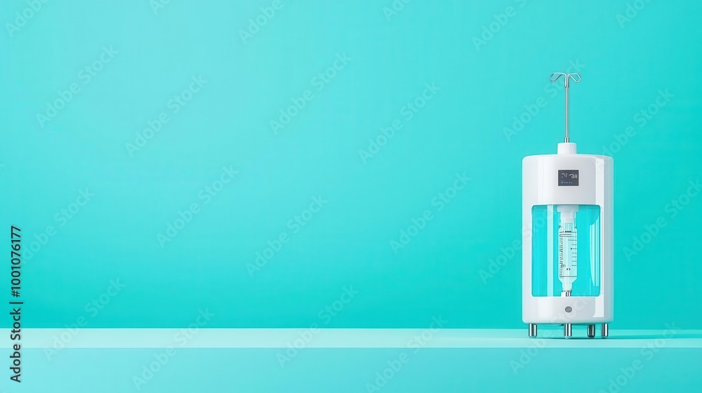 Hightech infusion pump with builtin safety lock and automated dosage ...