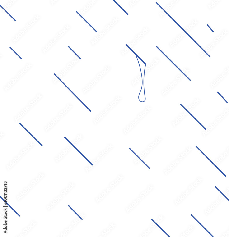 The thin blue lines are diagonal and resemble rain, but this effect is ...