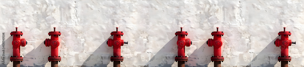 fire safety pump on cement floor of concrete building. Deluge system of ...