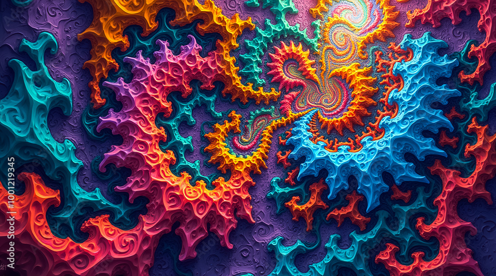 Beautiful fractal patterns exhibit a mesmerizing blend of swirling ...