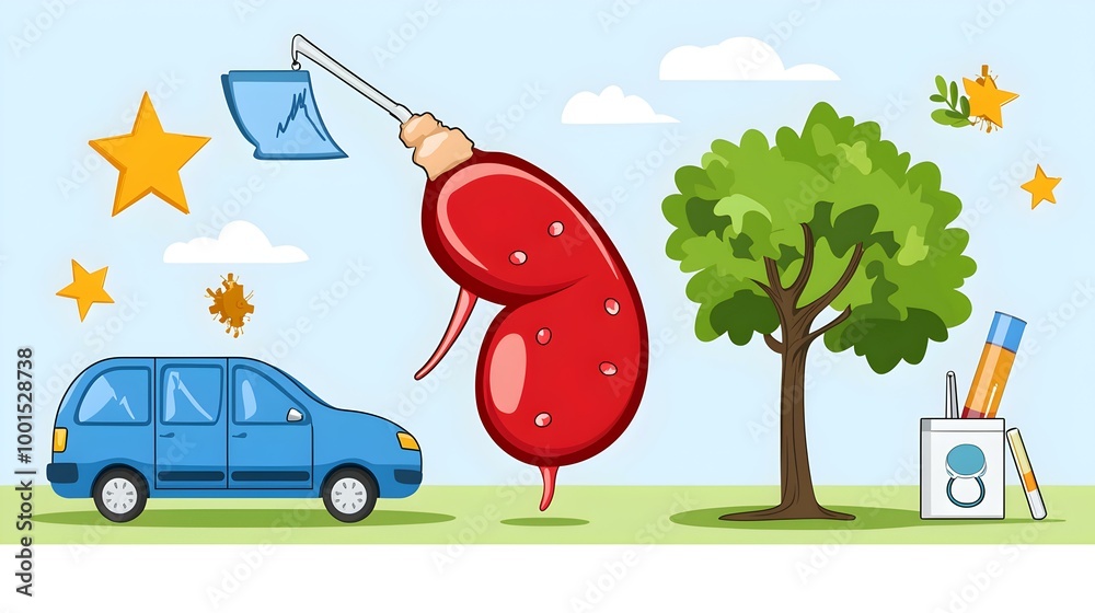 Anatomical Diagram of the Human Pancreas, detailed illustration ...