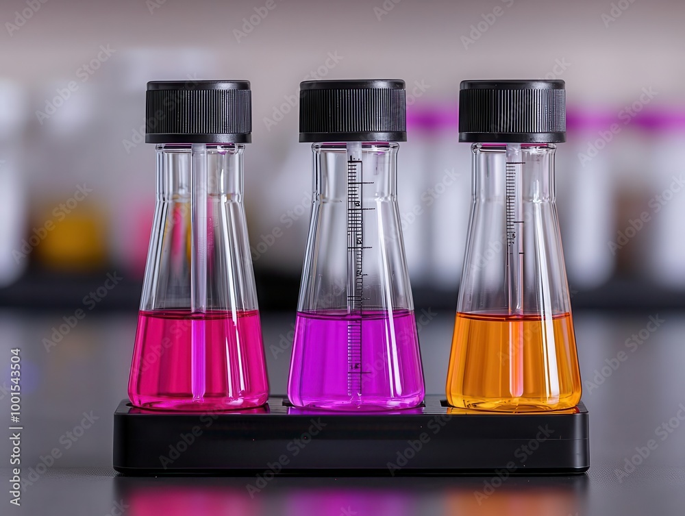 Lab technician using a pH meter for analysis, acidity testing ...