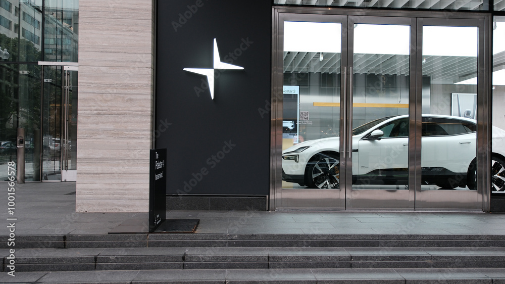 Polestar Electric Vehicle Dealership Entrance Stock Photo | Adobe Stock