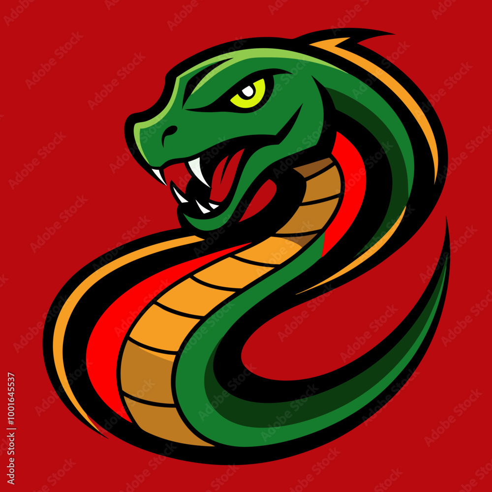 Snake Mascot Logo Vector Illustration for SVG, Cricut, and Silhouette ...