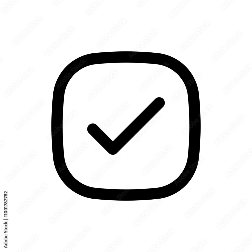 check box icon with correct, accept checkmark icons tick box checked, check list square frame ...