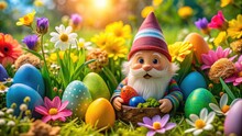 Colorful Whimsical Spring Gnomes Free Stock Photo - Public Domain Pictures
