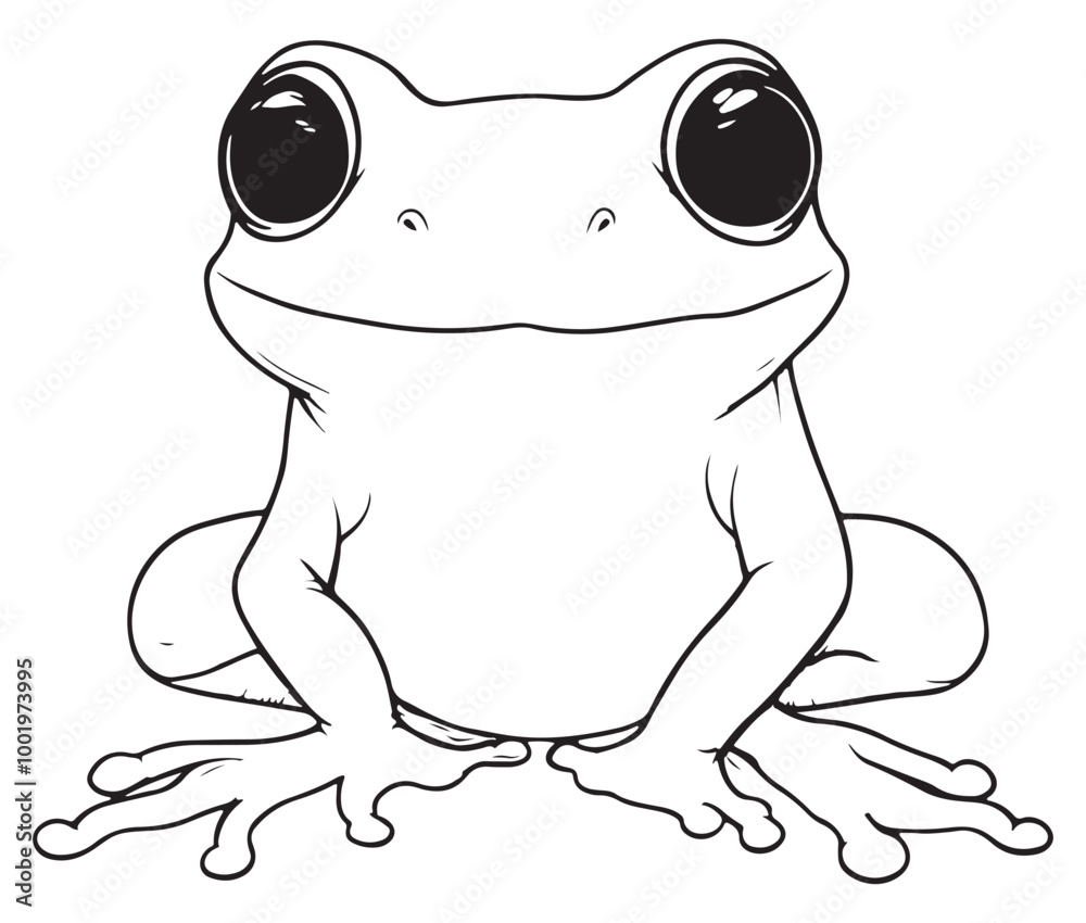 Tom jerry style frog cartoon, Outline frog, Frog colouring page for ...