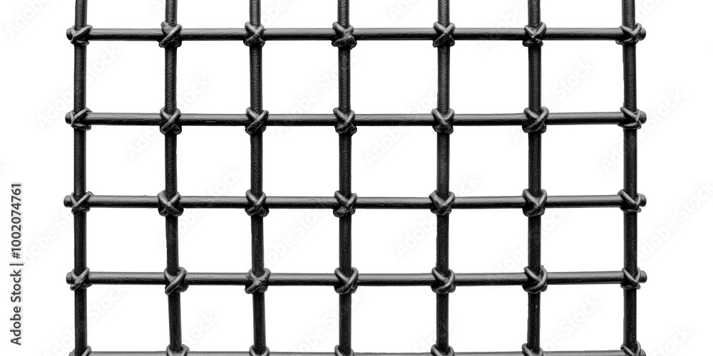 rusty prison jail bars isolated on white transparent background Stock ...