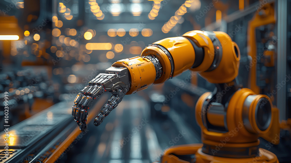 Industrial robot using advanced technology to navigate and automate ...