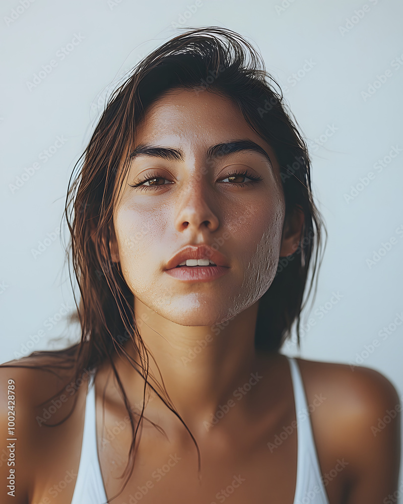 high quality portrait photo of a 21 year old average woman from Mexico ...