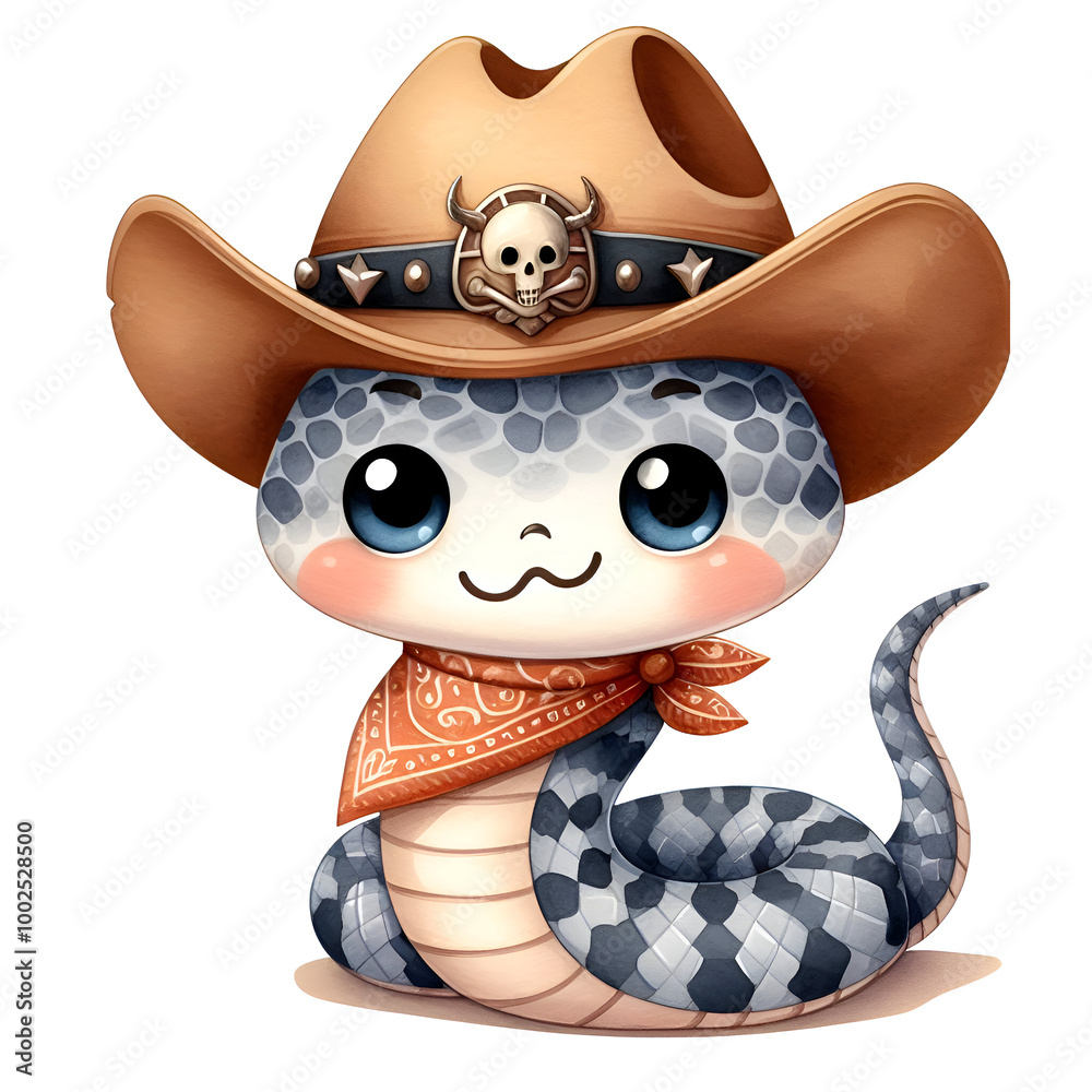 Illustration Stock Cute Cowboy Clipart, Wild West Clipart, Desert ...