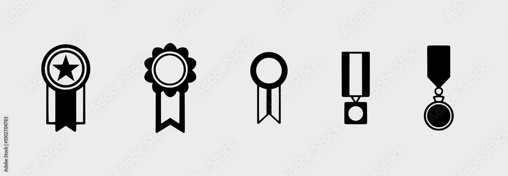 Complete Medal Icon Collection for Competitions, Rewards, and Education ...