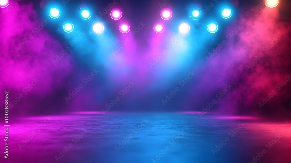 Captivating and electrifying backdrop with flashing neon lights bold ...