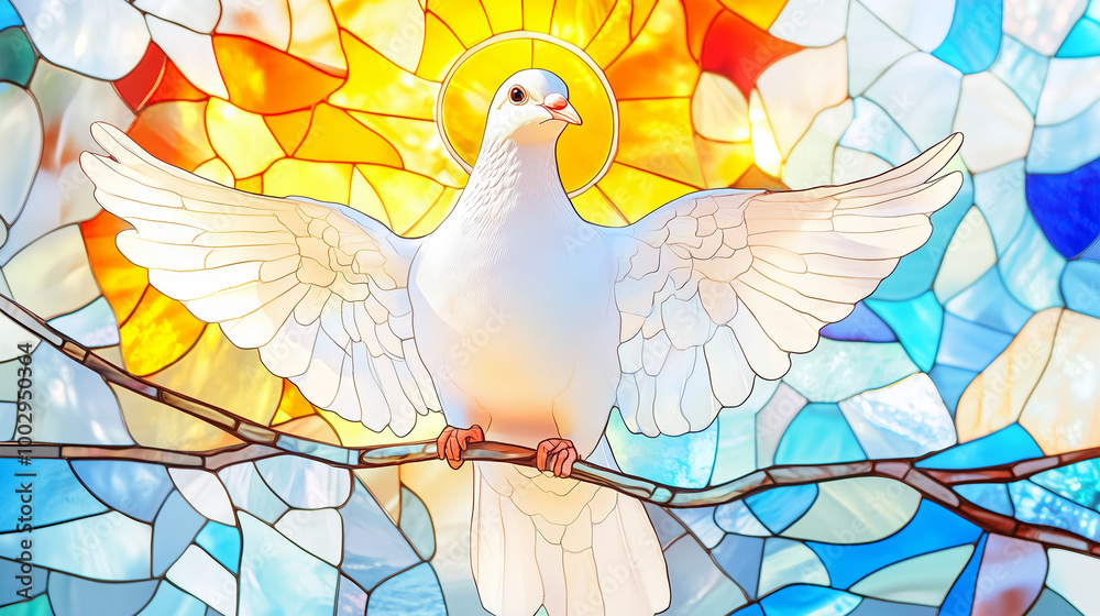 The White Dove as the Holy Spirit, Christian Symbol of Love, Faith, and ...