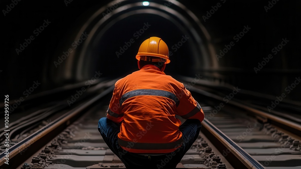 Infrastructure engineer creating underground tunneling systems for ...