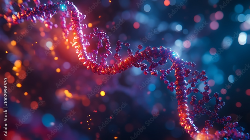 An image illustrating the CRISPR gene editing process, featuring a 3D ...