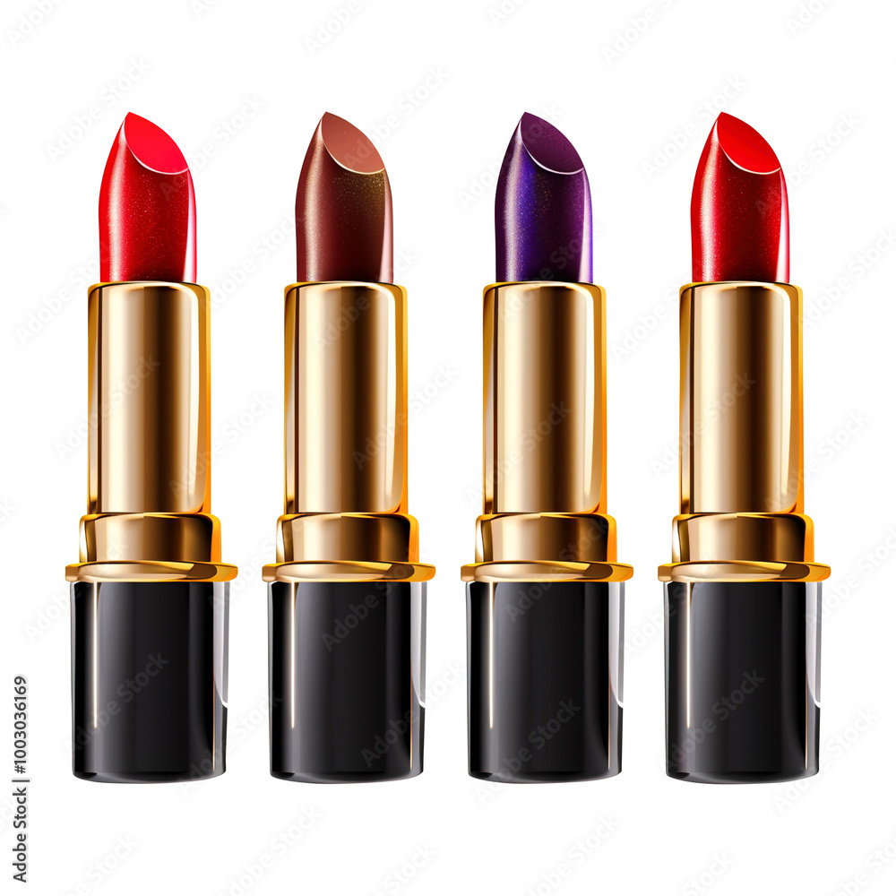 set of lipsticks isolated on transparent background remove png ...