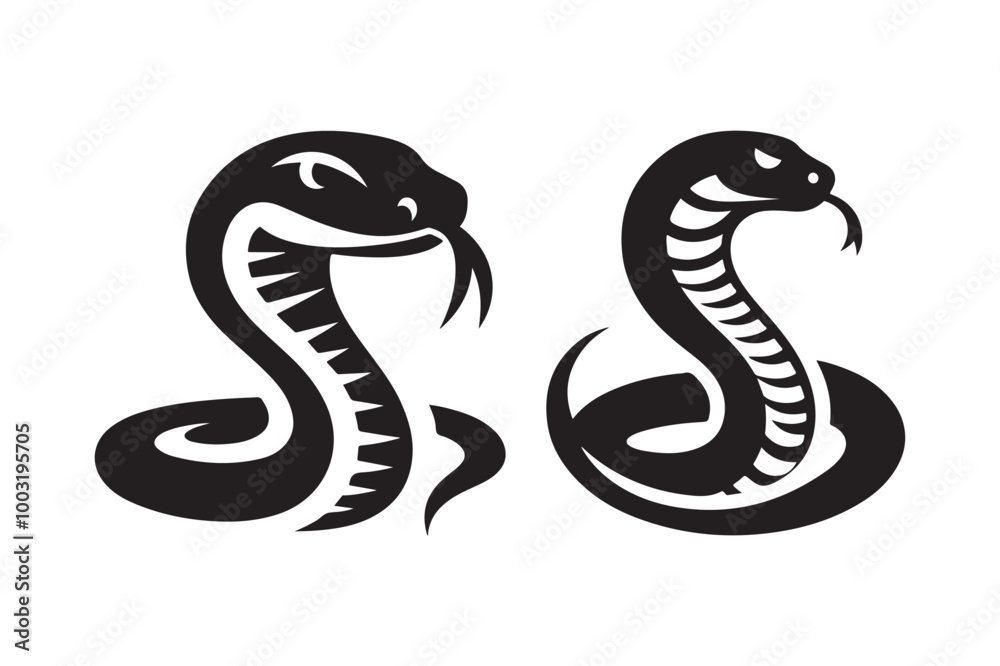 Download Black Mamba Silhouette Vectors – Perfect for Graphics Stock Vector | Adobe Stock