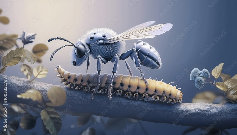 Parasitic relationship concepts - The life cycle of a parasitic wasp ...