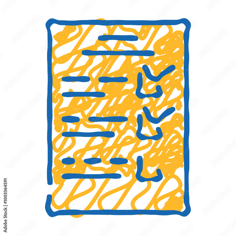 Stock-Vektorgrafik „check list doodle icon sketch vector. check list ...