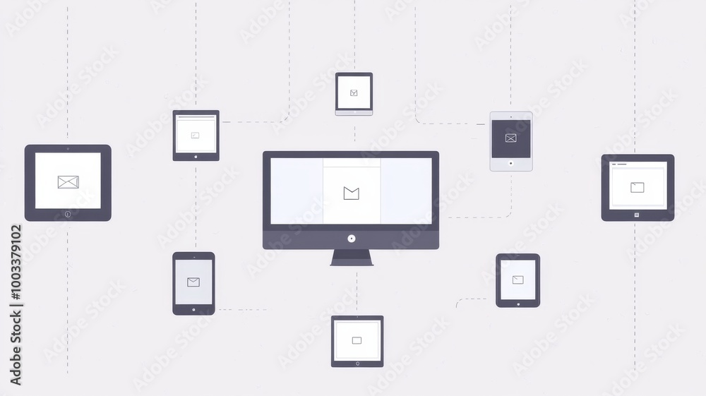 Tablet PC and smartphone displaying website design on multiple devices ...