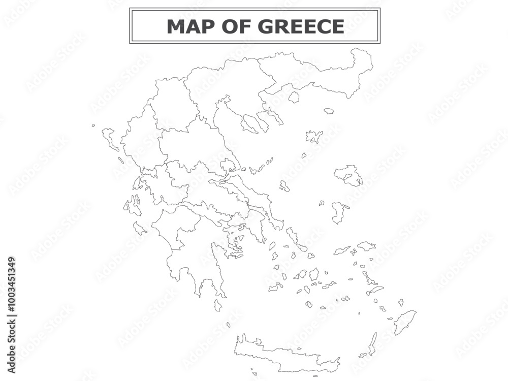 European Country Geography Political map. Political map of country with ...