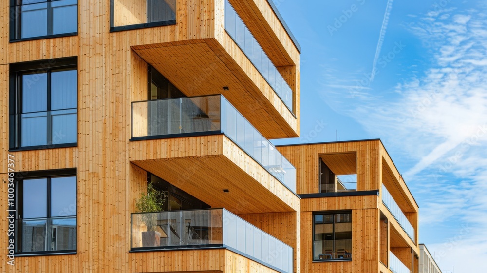 Cross-Laminated Timber (CLT): This sustainable material features layers ...