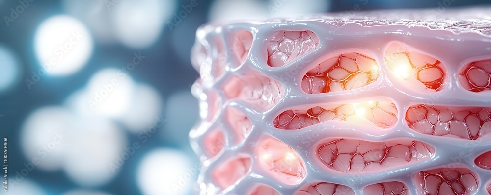 Macro view of skin damage due to harmful chemicals, showcasing ...