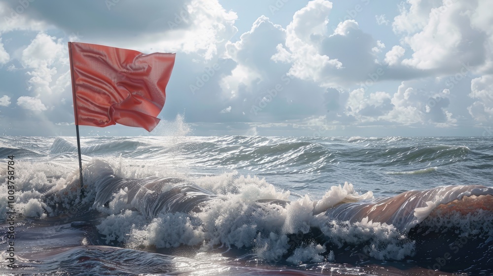 tropical storm hurricane typhoon cyclone ocean beach high surf waves ...