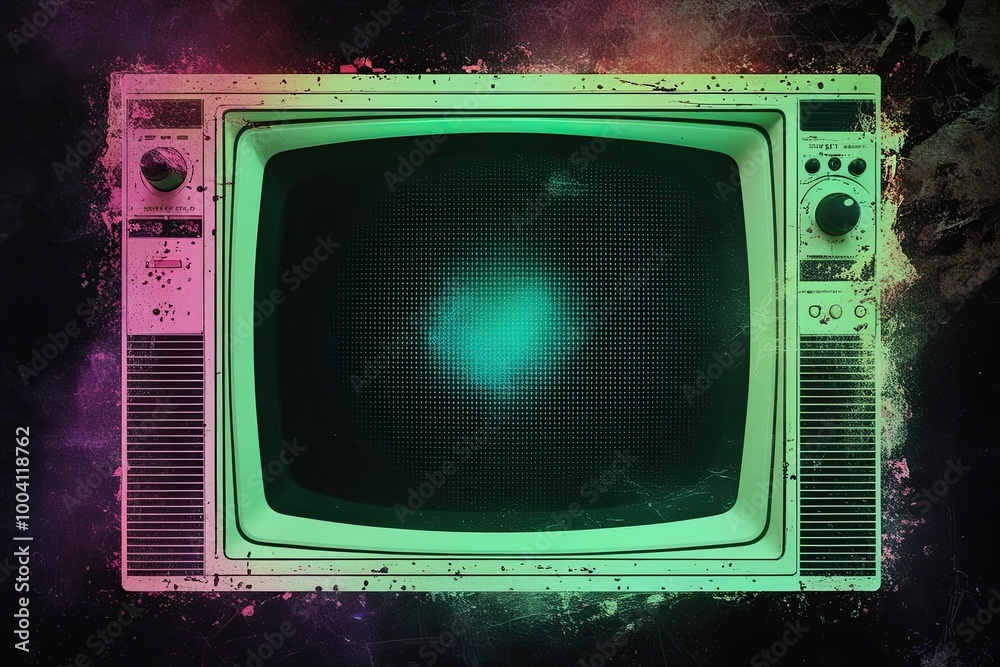 Vintage CRT Noise VHS Scanline Effects and Grunge Texture for Retro ...