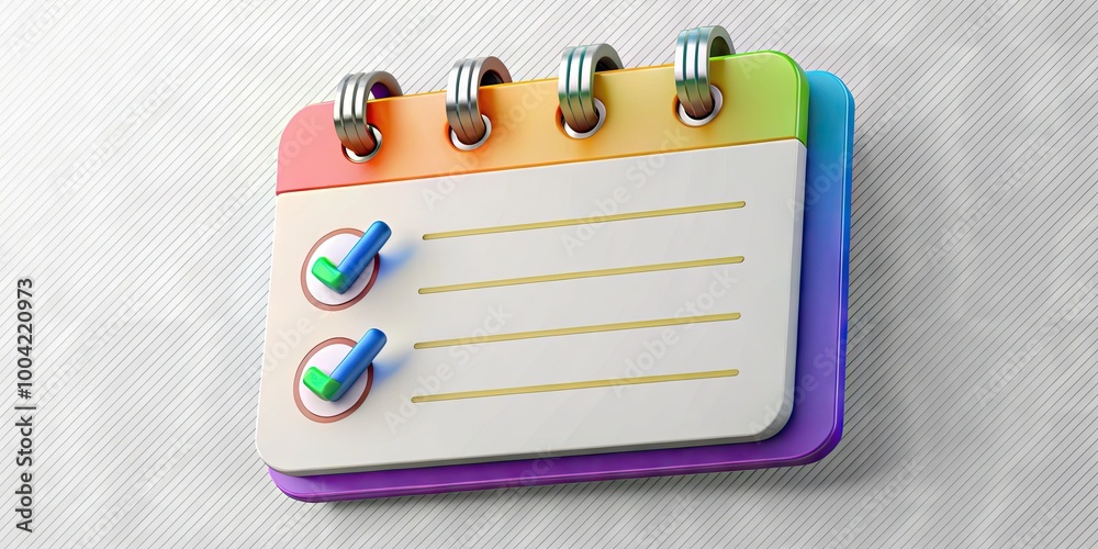 3D To Do List PNG Sticker with Transparent Background for Organization ...