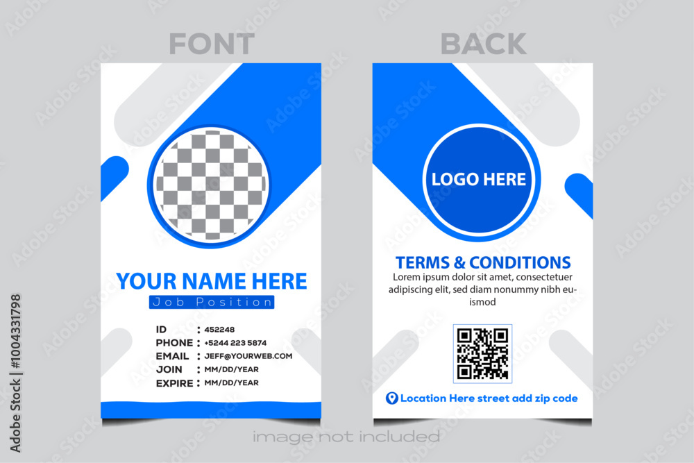 new id card design for 2025 . Stock Vector | Adobe Stock