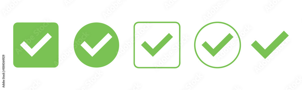 check mark icon button set. check box icon with right and wrong buttons ...