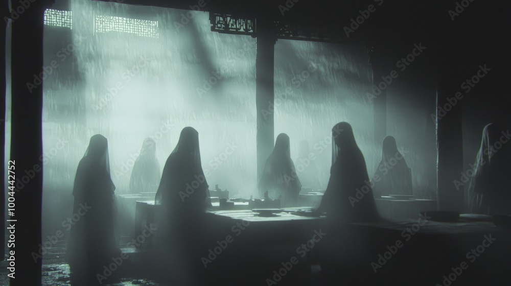Eerie Chinese Mythology: Ghostly Haunted Tavern in the Shadows of the ...