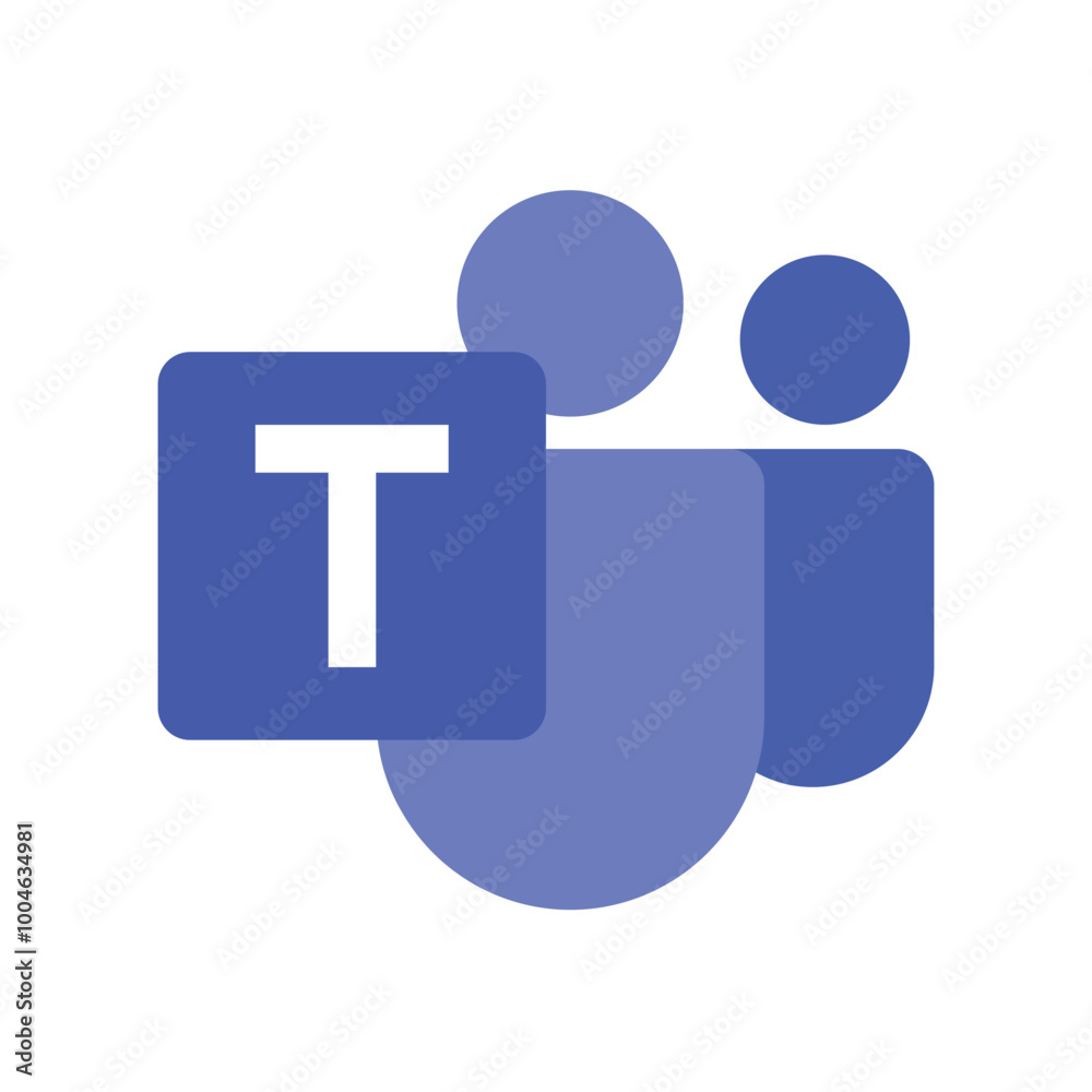 Vector de Stock Microsoft Teams Logo or Icon. Remote working ...